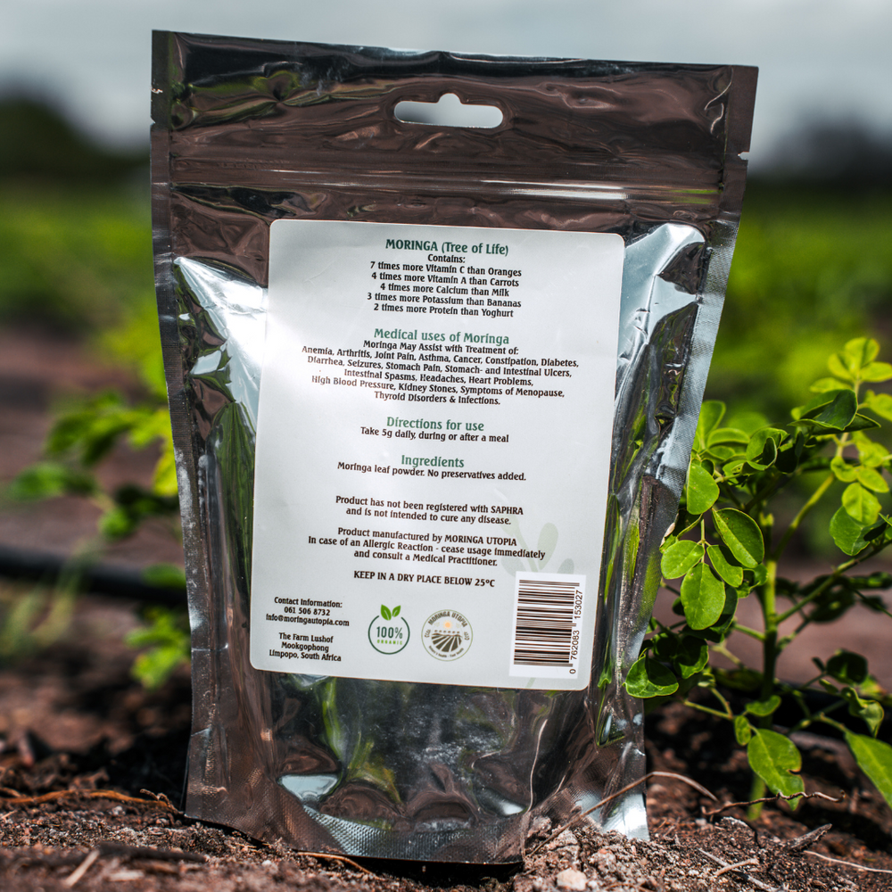 250g Fully Organic Moringa Powder | Moringa Utopia